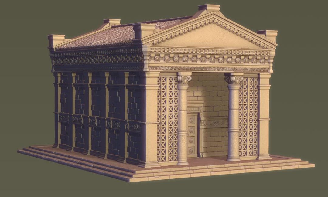 PLA Printed Terrain Ancient Rome-large Alter-large Building - Etsy
