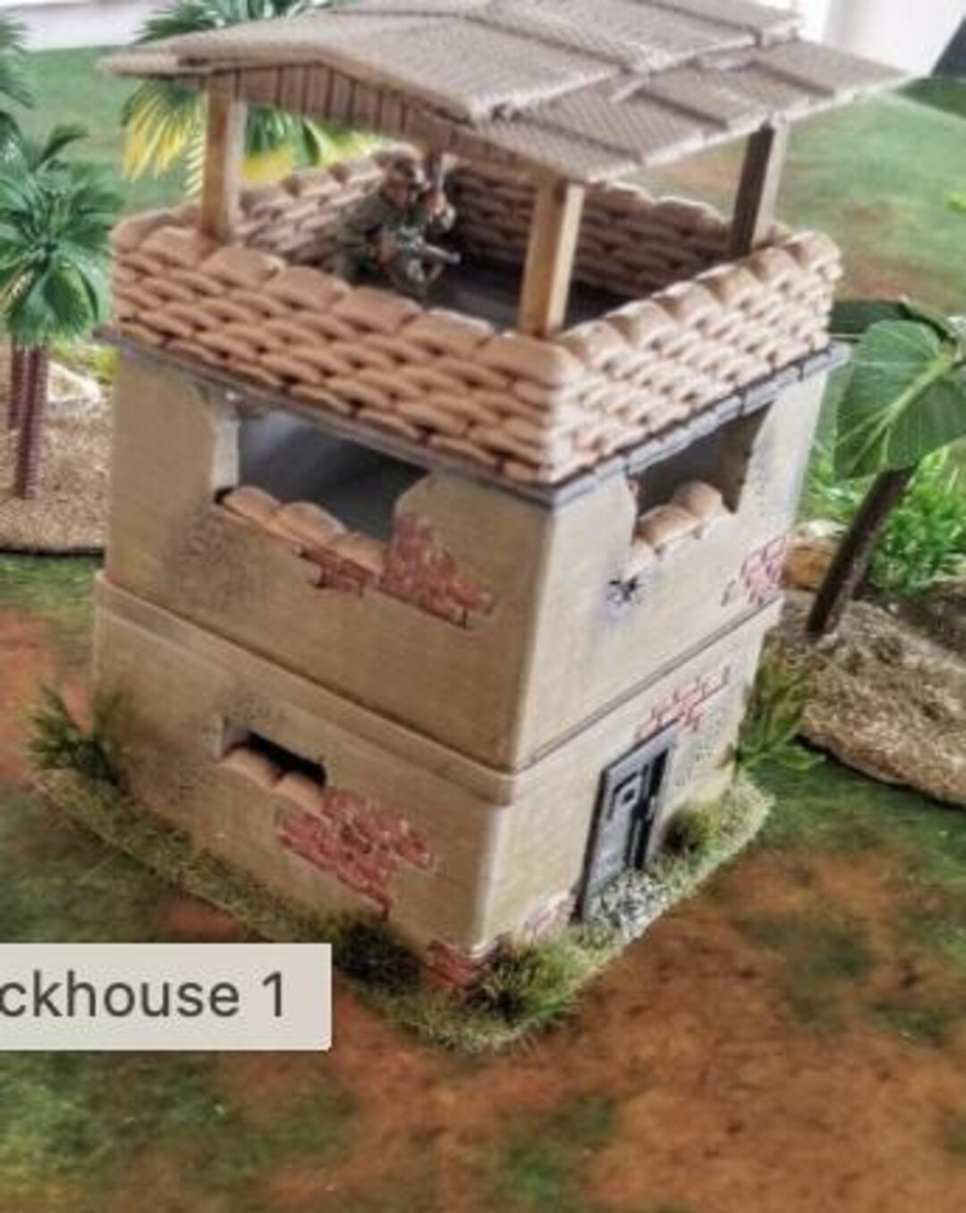 28mm Indochina Multi-level Blockhouse - Etsy