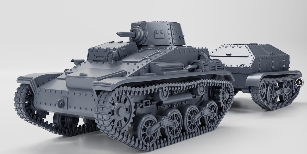 28mm World War 2- Type 94 Tankette (early) + Trailer (japan, WW2) - Etsy