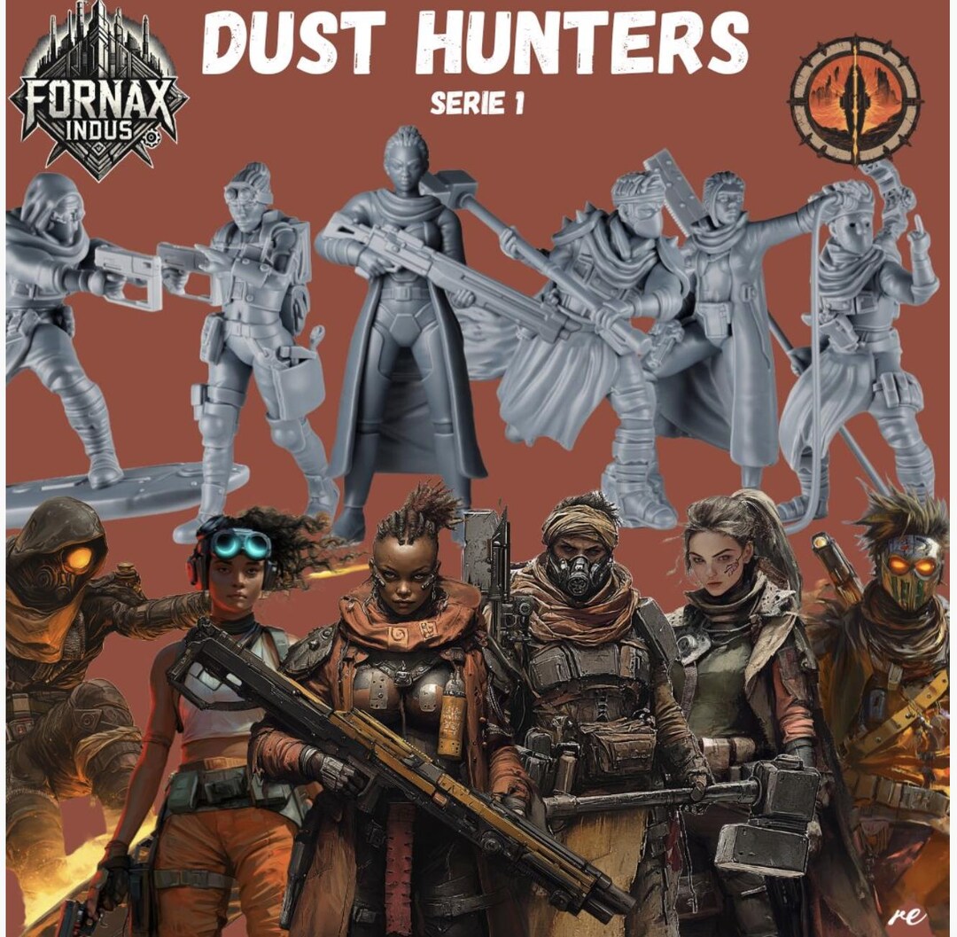 Resin Printed Post Apocalyptic Weird War- Dust Hunters - Fornax Indus ...