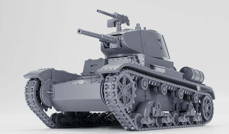 28mm World War 2 Resin Printed- Light Tank T-26 (welded Hull) Model ...