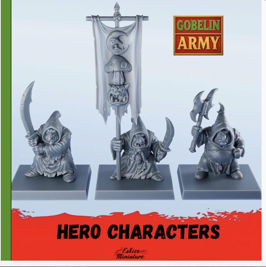 Fantasy World Goblin Army- Goblin Characters -6 Pack - Etsy