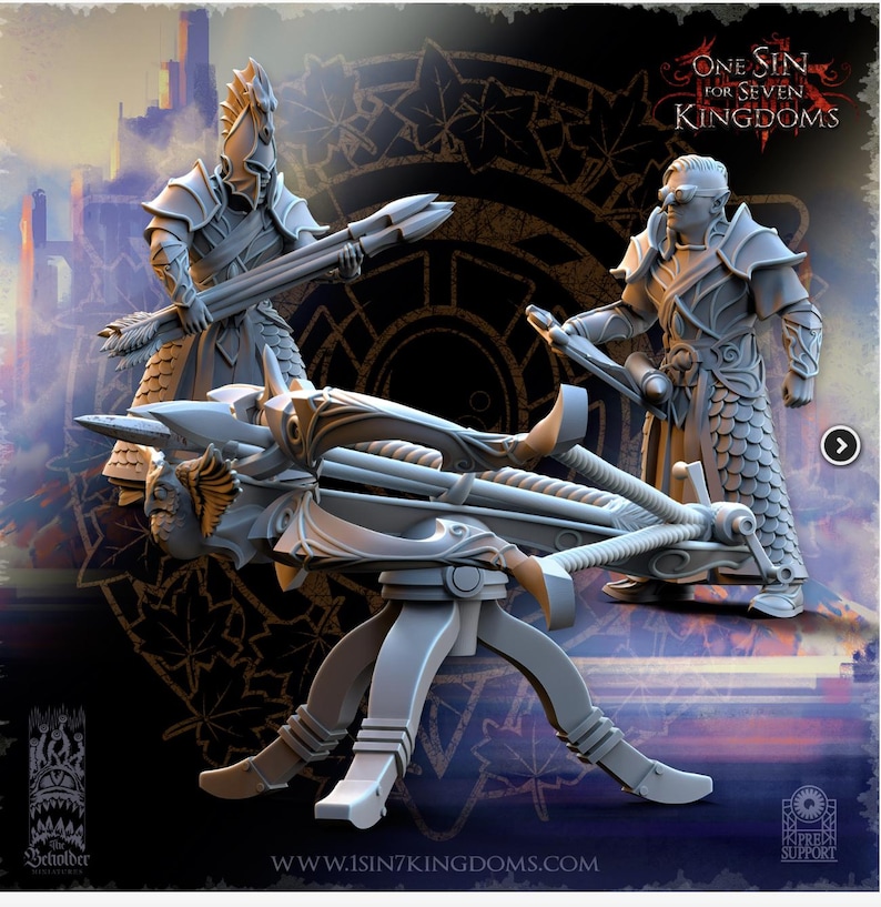 Resin Fantasy Models- Silvermoor Elves Ballista -28mm Heroic Scale ...