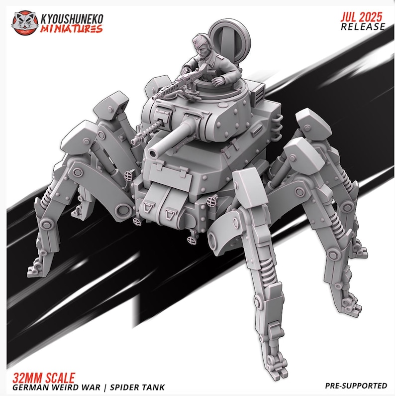 Modern Weird War-light Ambush Walker - German Weird War | Spider Tank ...