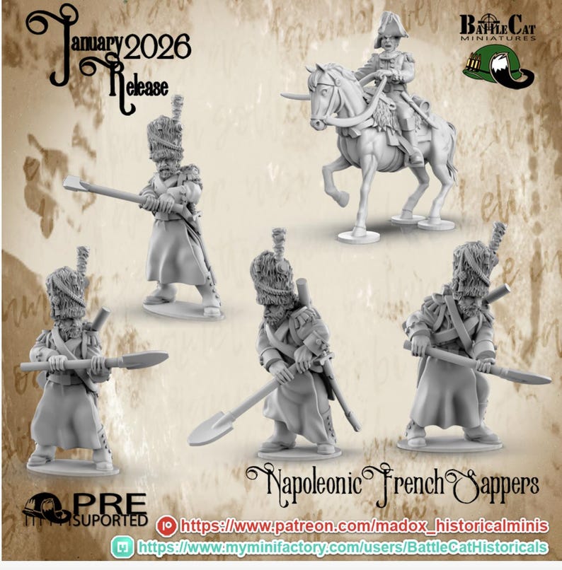 28mm Historical Gaming- Resin Printed Figures- Napoleonic French ...