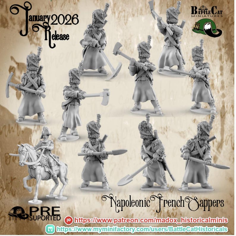 28mm Historical Gaming- Resin Printed Figures- Napoleonic French ...