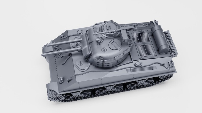 28mm World War 2-resin Printed American M4A3R3 Sherman Zippo Tank (USA ...