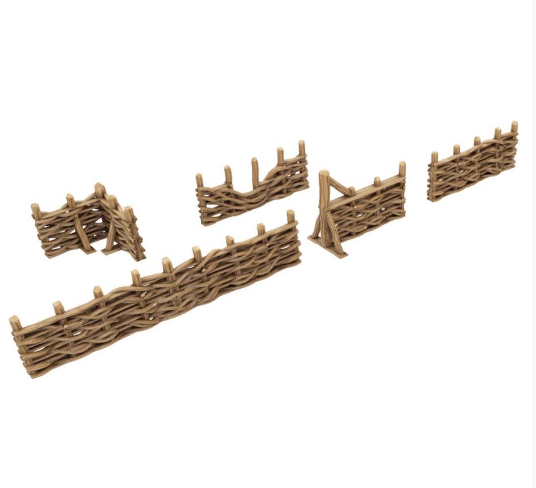 28mm Scale Napoleonic Wattle Walls 10 Pack - Etsy