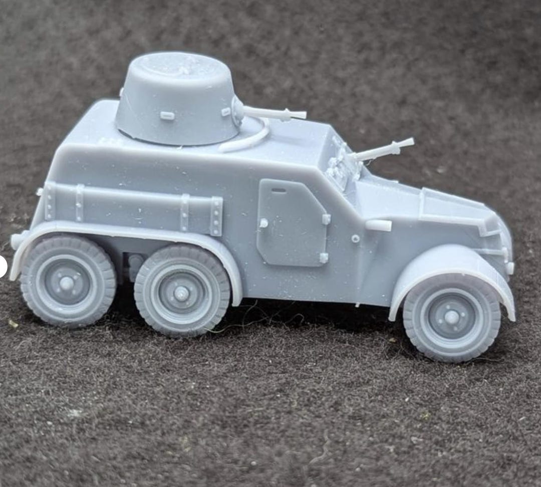 28mm World War 2- Resin Printed Armored Car Tatra OA Vz.30 (czech, WW2 ...
