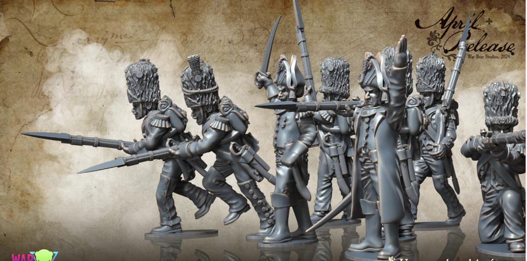 28mm Historical Gaming- Resin Printed Figures- Napoleonic 1812/13 ...