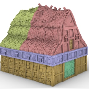 28mm PLA Printed Norman/viking Hamlet Historical Village - Etsy