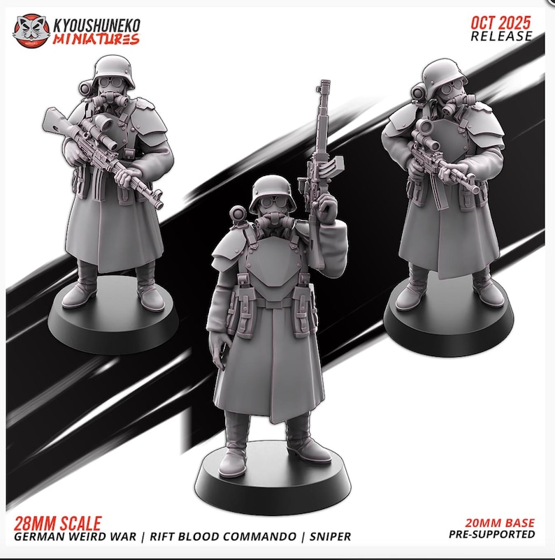 28mm Resin Printed Post-modern Warfare - German Weird War | Blood ...