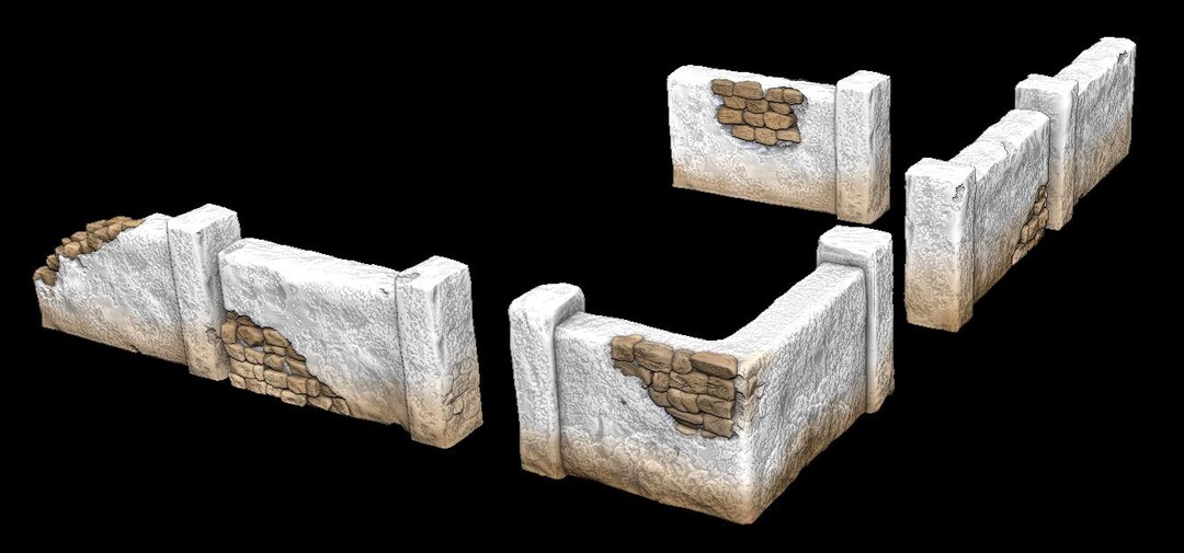 World War 2-28mm Wall Barricades Enclosures 8 Pack-perfect for North ...