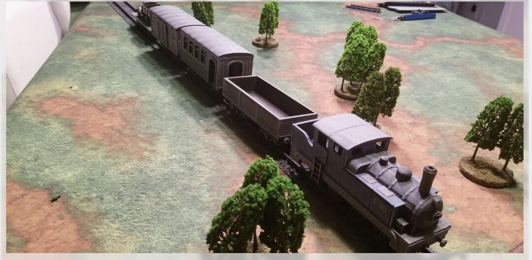 Resin Printed World War 2- 28mm Scale Civilian Train System-6 Cars - Etsy