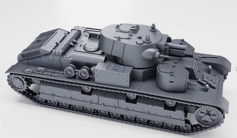 28mm World War 2- Resin Printed- T28 Model 1940 Medium Tank (with ...