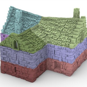 28mm PLA Printed Norman/viking Hamlet Historical Village - Etsy