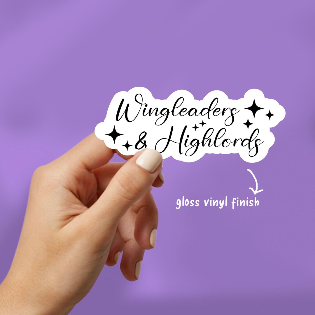 Wingleaders & High Lords Sticker, Bookish Sticker, Fourth Wing, Iron ...