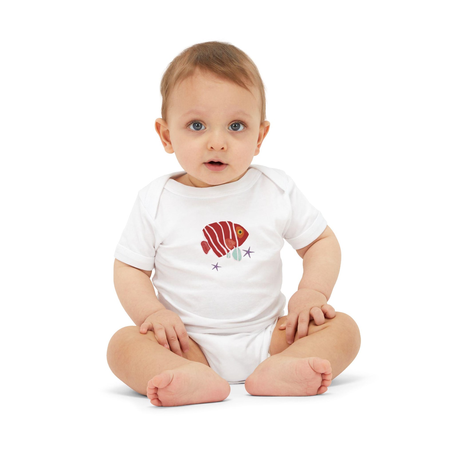 Infant Onesie, Cute Fish Ocean Theme - Baby Bodysuit, Underwater ...