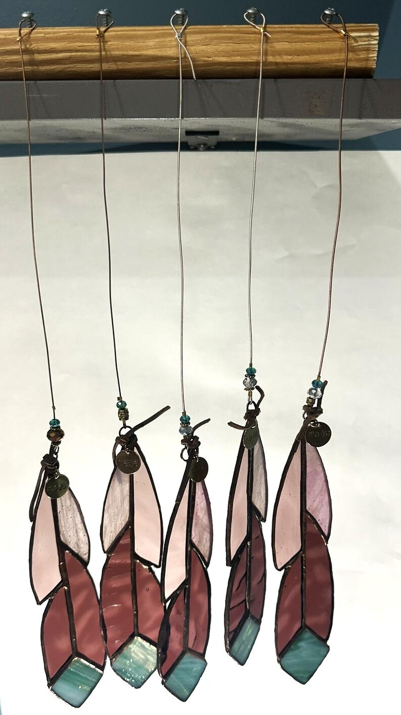 Stained Glass Feather Suncatcher Warrior Spirit of Inspiration Maya ...