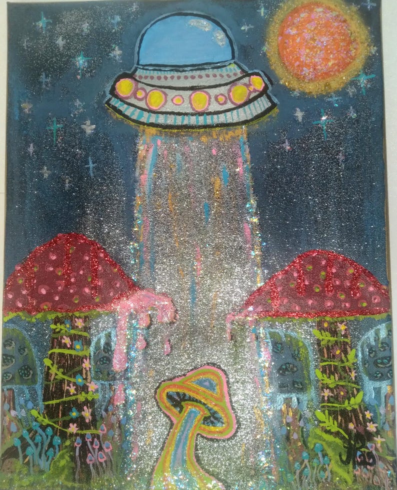 SPACE MUSHROOMS Prints - Etsy