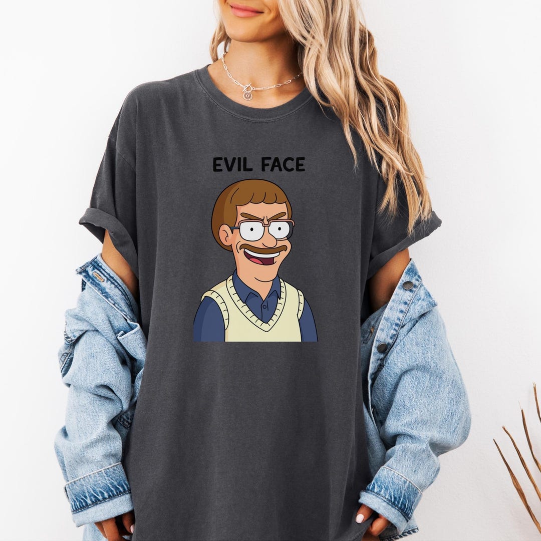 Comfort Colors® Give Him the Evil Face Shirt, Retro Chit Evil Face T ...