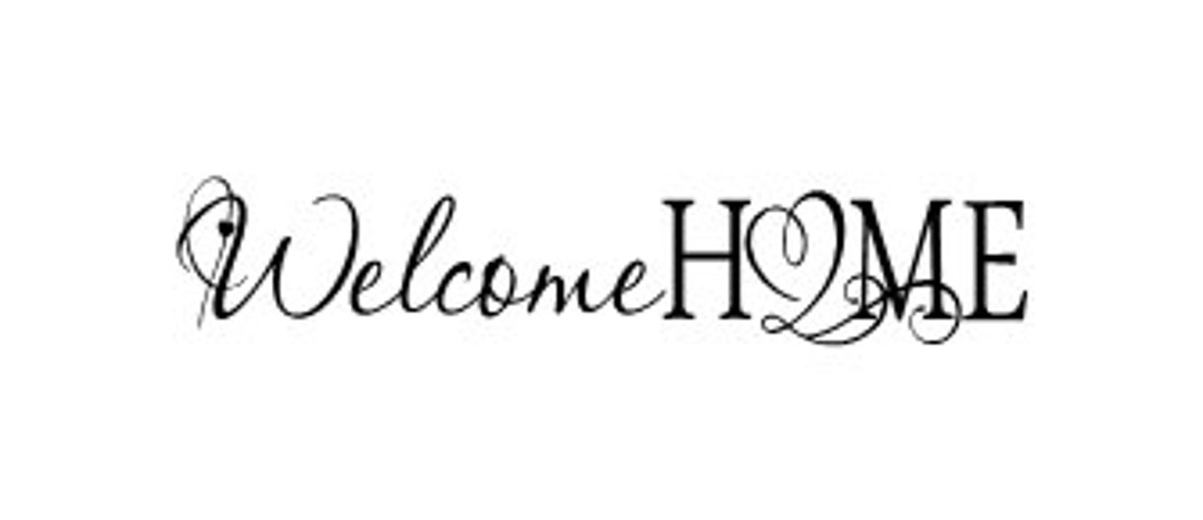 Welcome Home Vinyl Wall Decal Welcome Wall Decal - Etsy