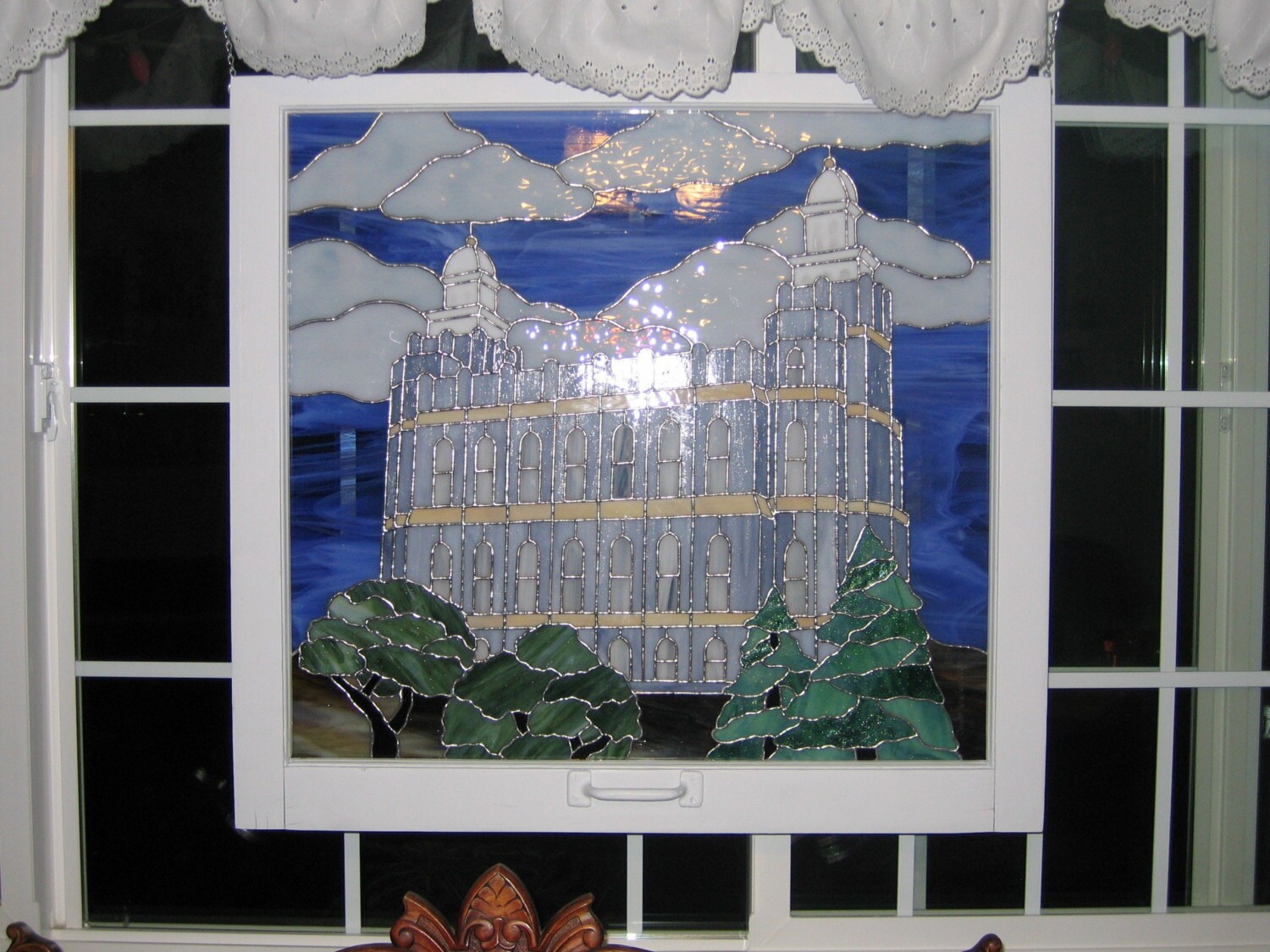Logan, UT LDS Temple in Stained Glass - Etsy