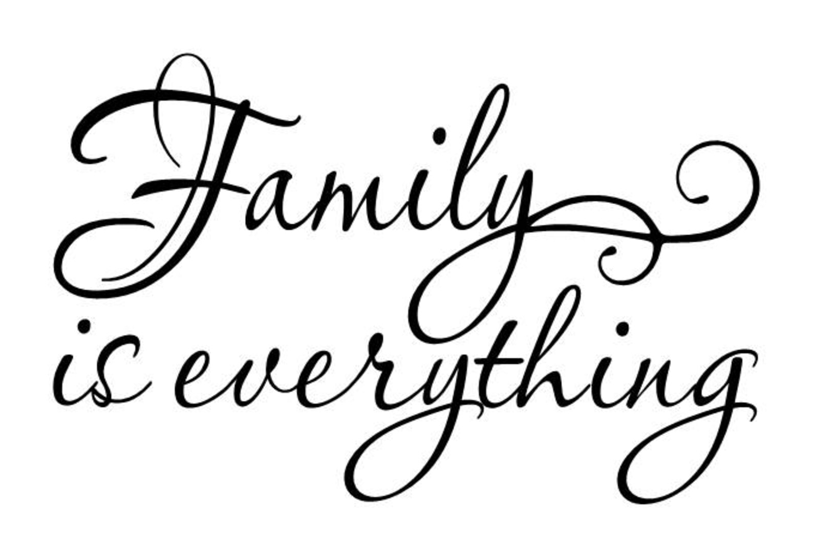 Family is Everything Wall Vinyl Decal - Etsy