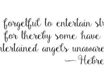 Hebrews 13 2 | Etsy