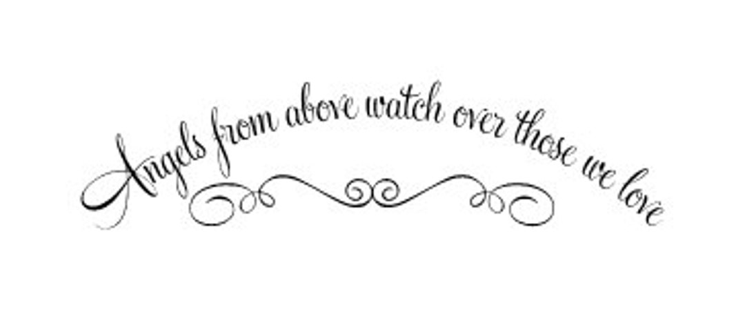 Angels From Above Watch Over Those We Love Vinyl Wall Decal - Etsy