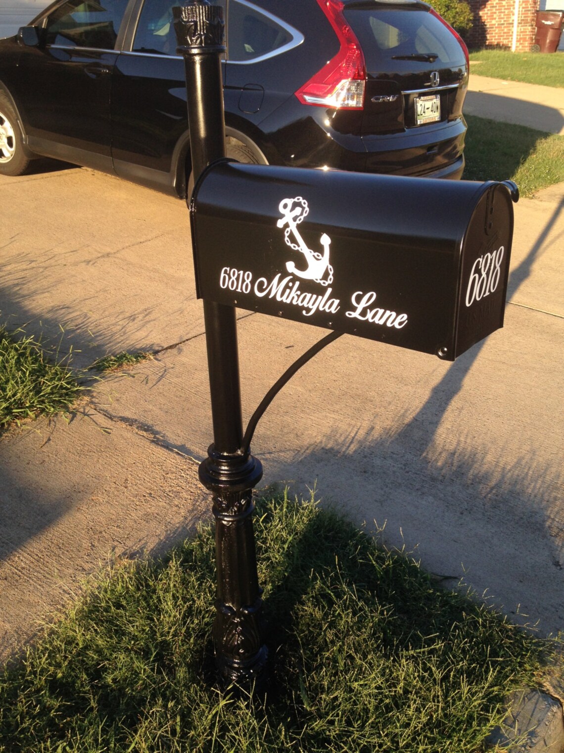 1 Side Custom Mailbox Vinyl Decal | Etsy