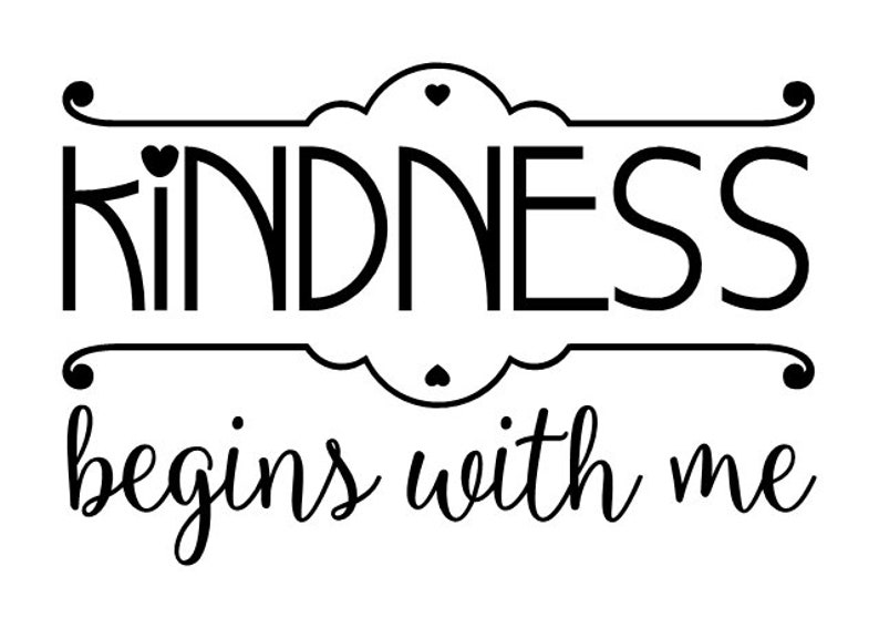 Kindness Begins With Me Wall Decal - Etsy