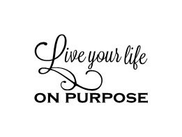 Live Your Life on Purpose Wall Decal 23 X 14 - Etsy