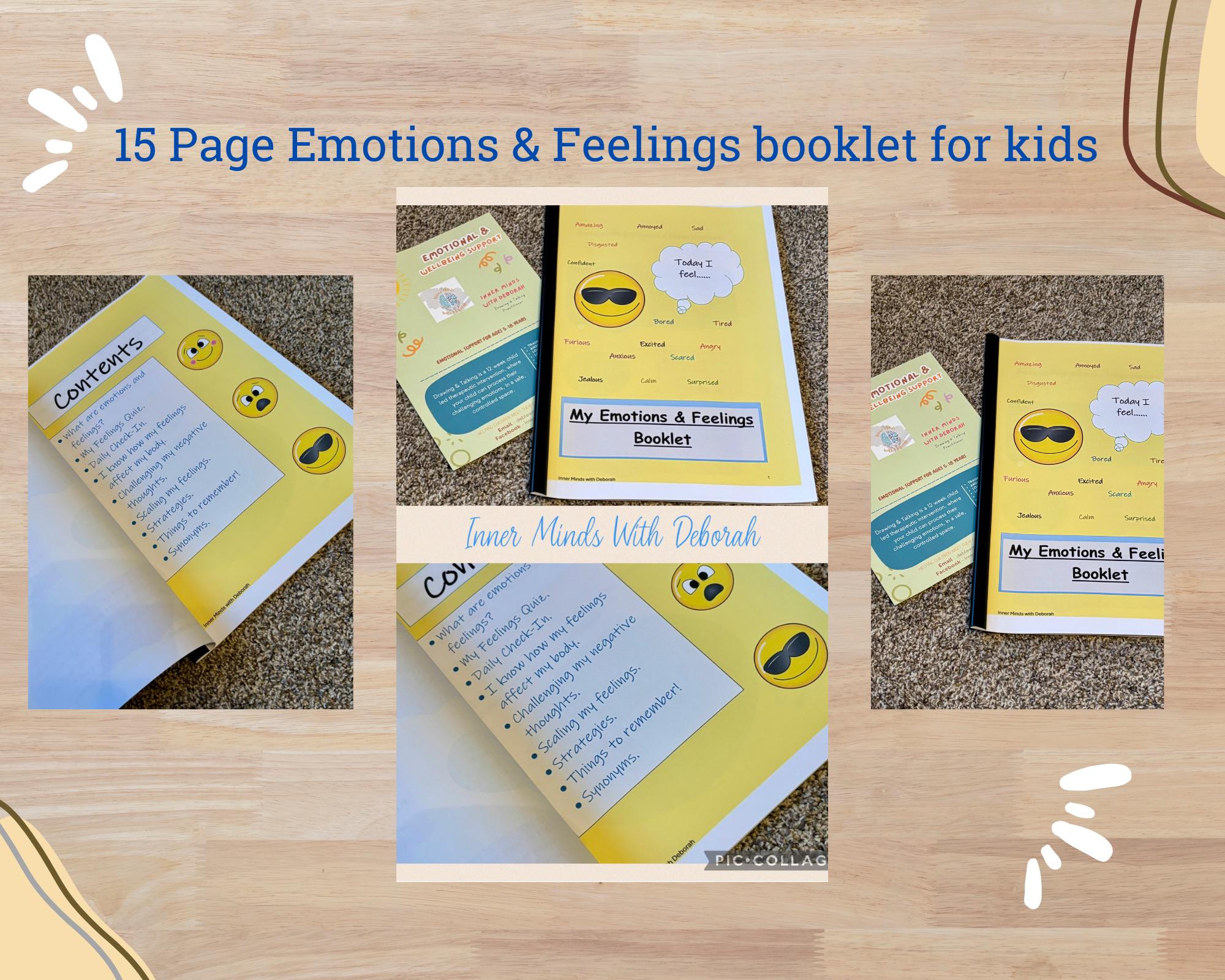 Children’s Emotions & Feelings Booklet/ Kids Emotional Literacy ...