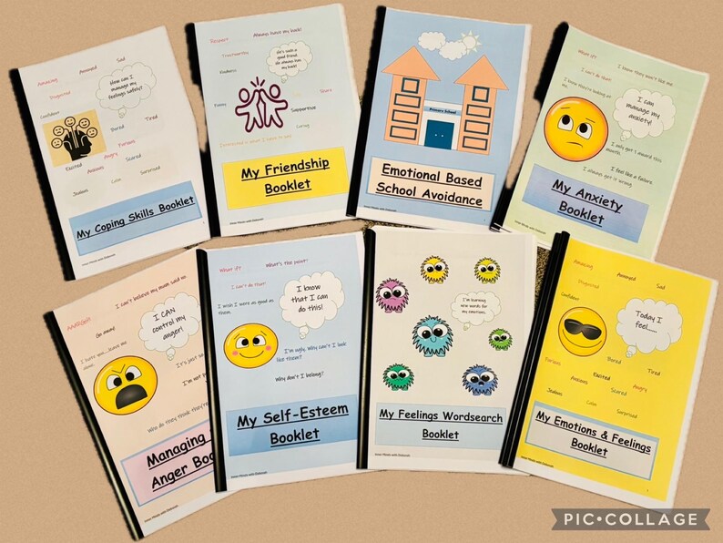 Children’s Coping Skills Activities Booklet/ Kids Managing Emotions ...