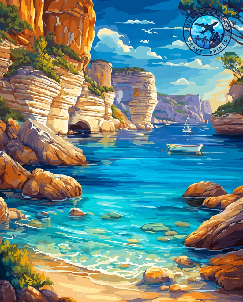 Bonifacio Travel Poster, Bonifacio Travel Print, Bonifacio Wall Art ...