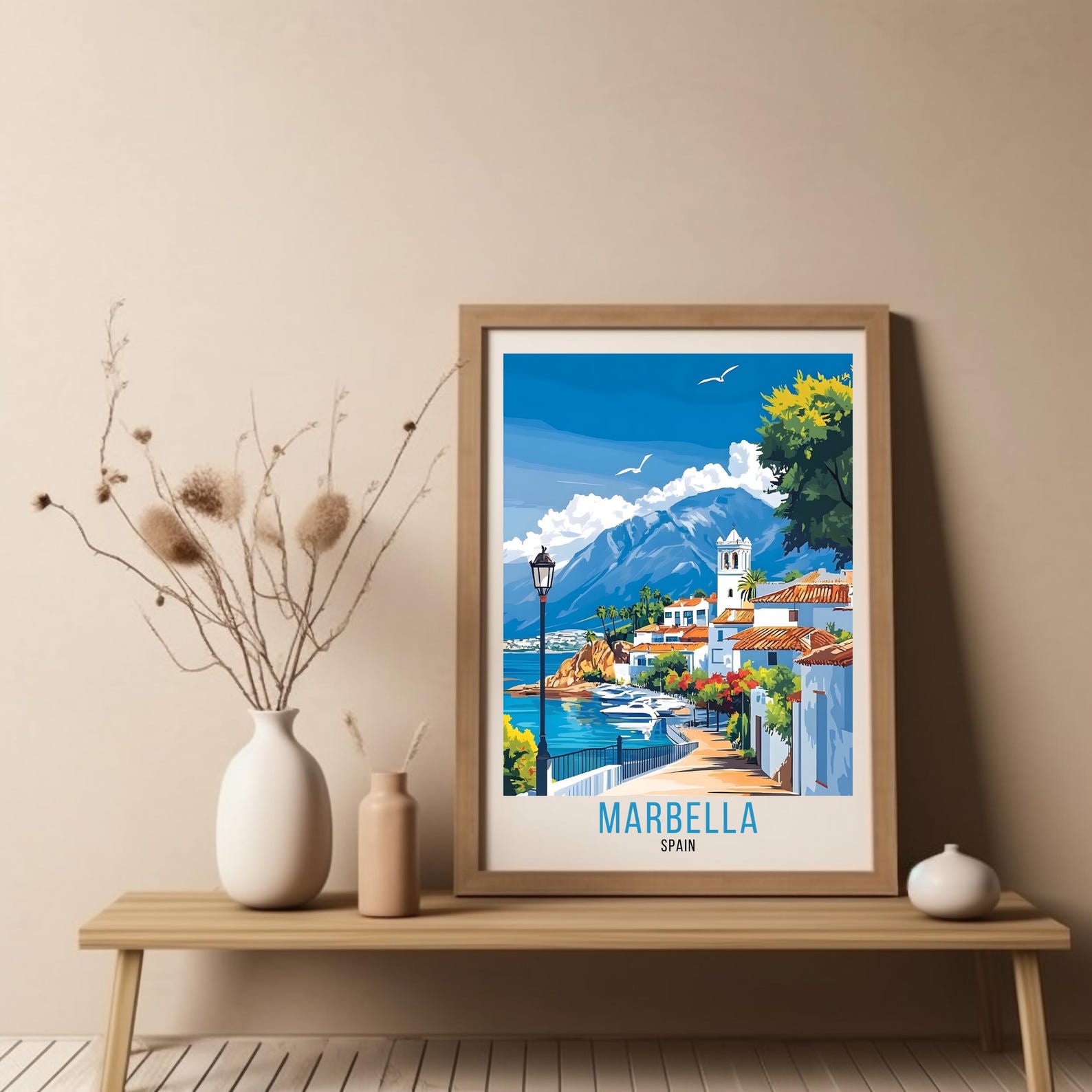 Marbella Travel Poster, Marbella Spain Travel Poster, Marbella Spain ...
