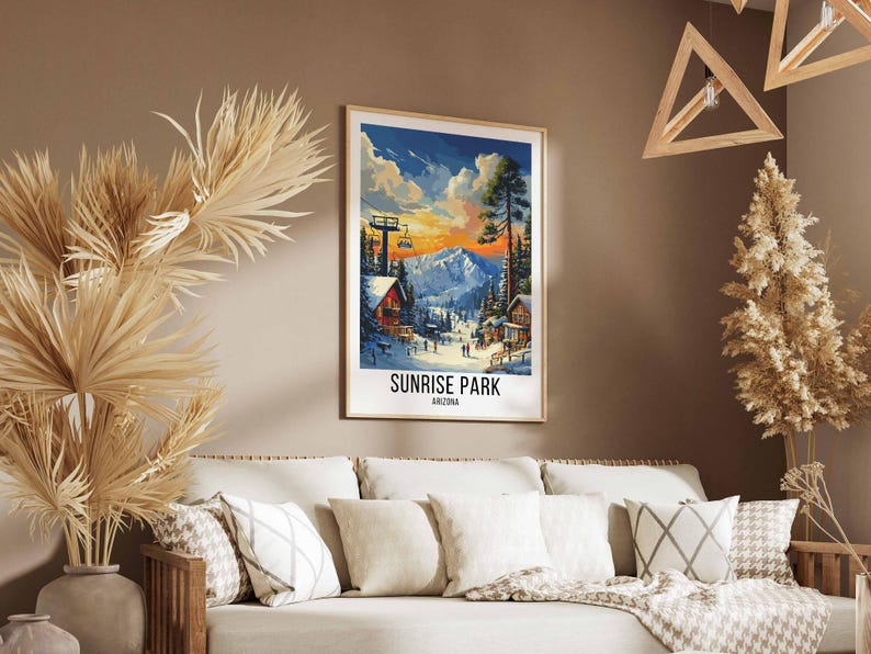 Sunrise Park Travel Poster, Sunrise Park Travel Print, Sunrise Park ...