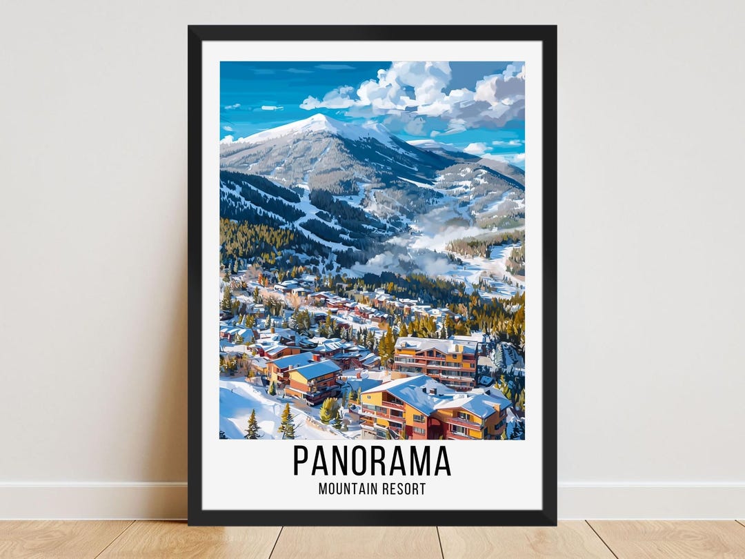 Panorama Mountain Resort Poster, Panorama Resort Print, Panorama ...