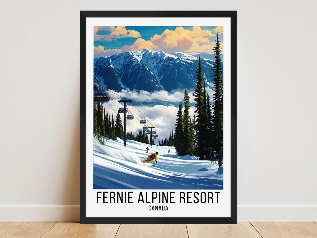 Fernie Alpine Resort Poster, Fernie Alpine Resort Print, Fernie Alpine ...