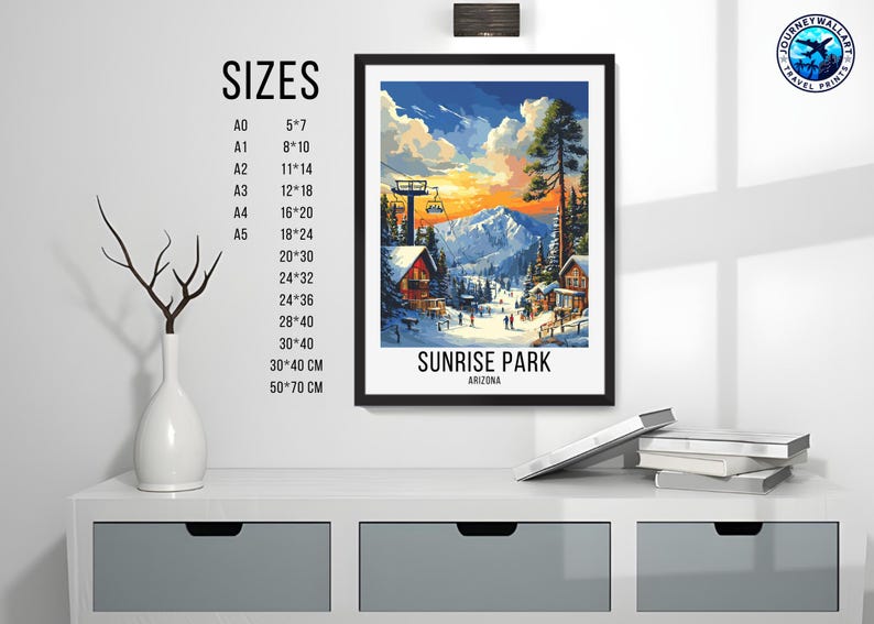 Sunrise Park Travel Poster, Sunrise Park Travel Print, Sunrise Park ...