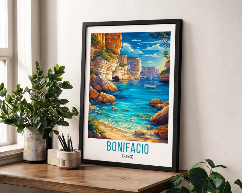 Bonifacio Travel Poster, Bonifacio Travel Print, Bonifacio Wall Art ...