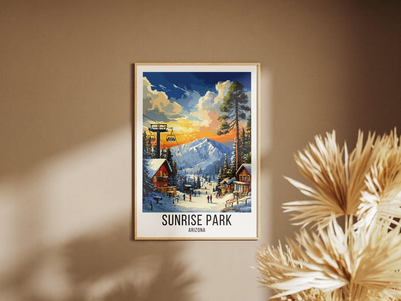 Sunrise Park Travel Poster, Sunrise Park Travel Print, Sunrise Park ...