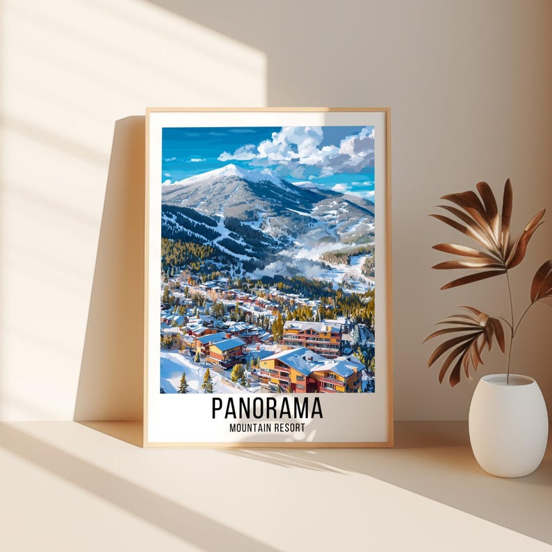 Panorama Mountain Resort Poster, Panorama Resort Print, Panorama ...