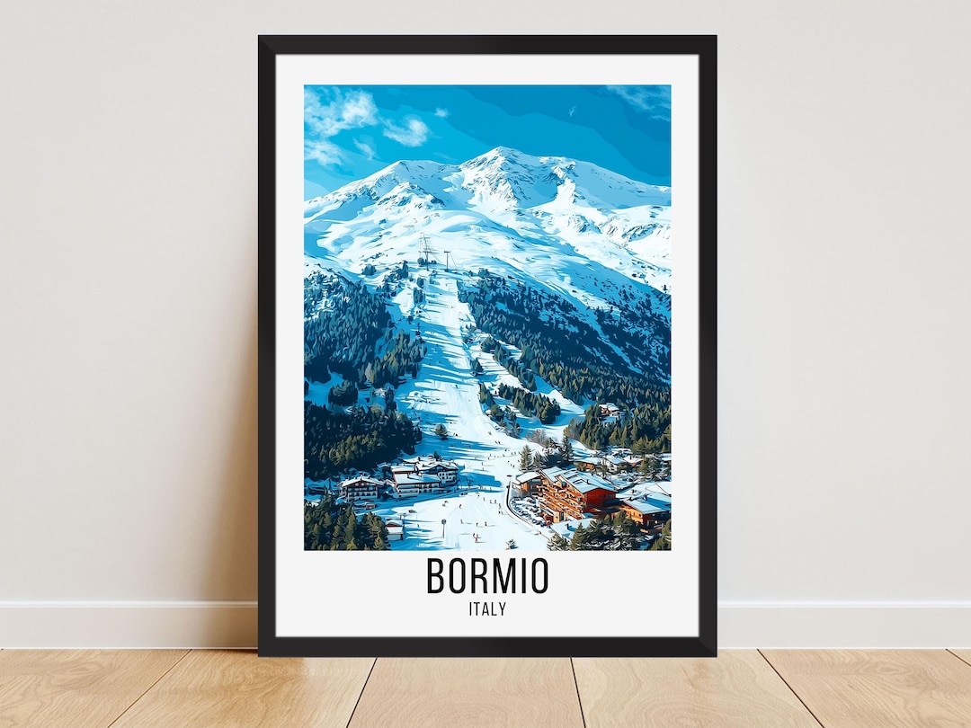 Bormio Travel Poster, Bormio Travel Print, Bormio Italy Wall Art ...