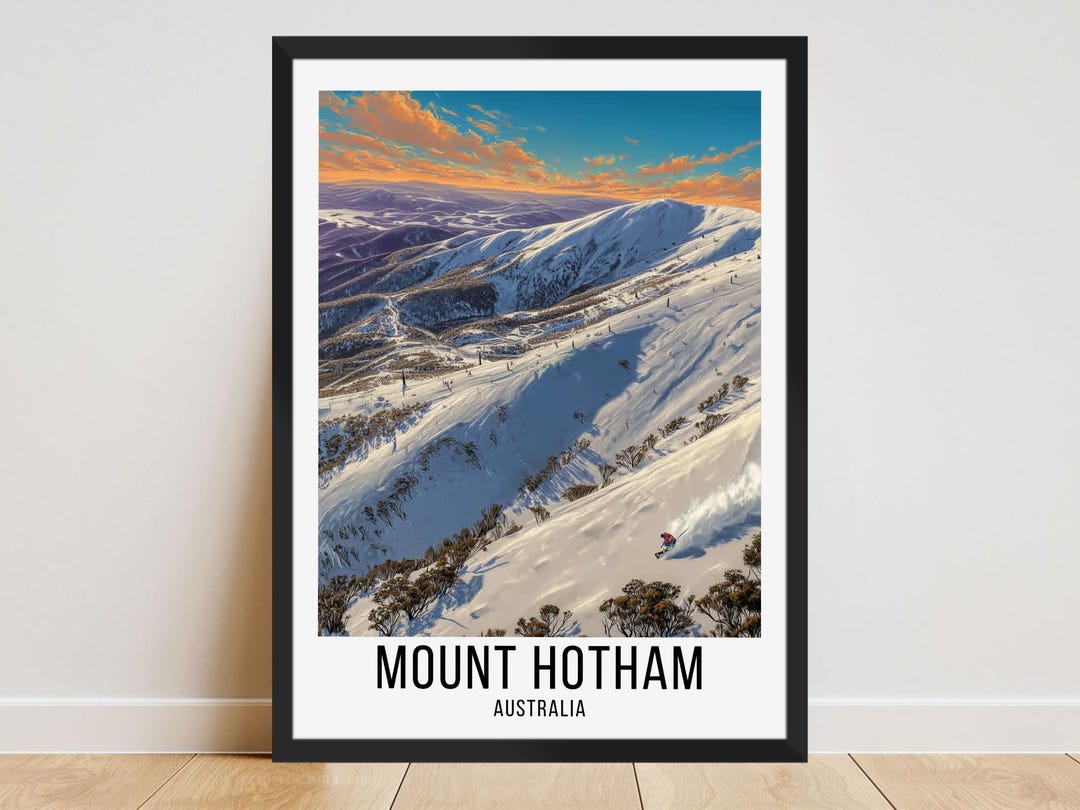 Mount Hotham Poster, Mount Hotham Travel Print, Mount Hotham Wall Art ...