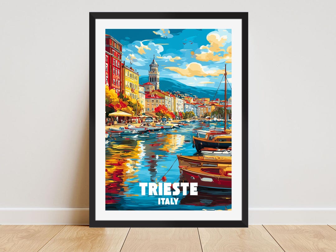 Trieste Travel Poster, Trieste Travel Print, Trieste Wall Art, Trieste ...