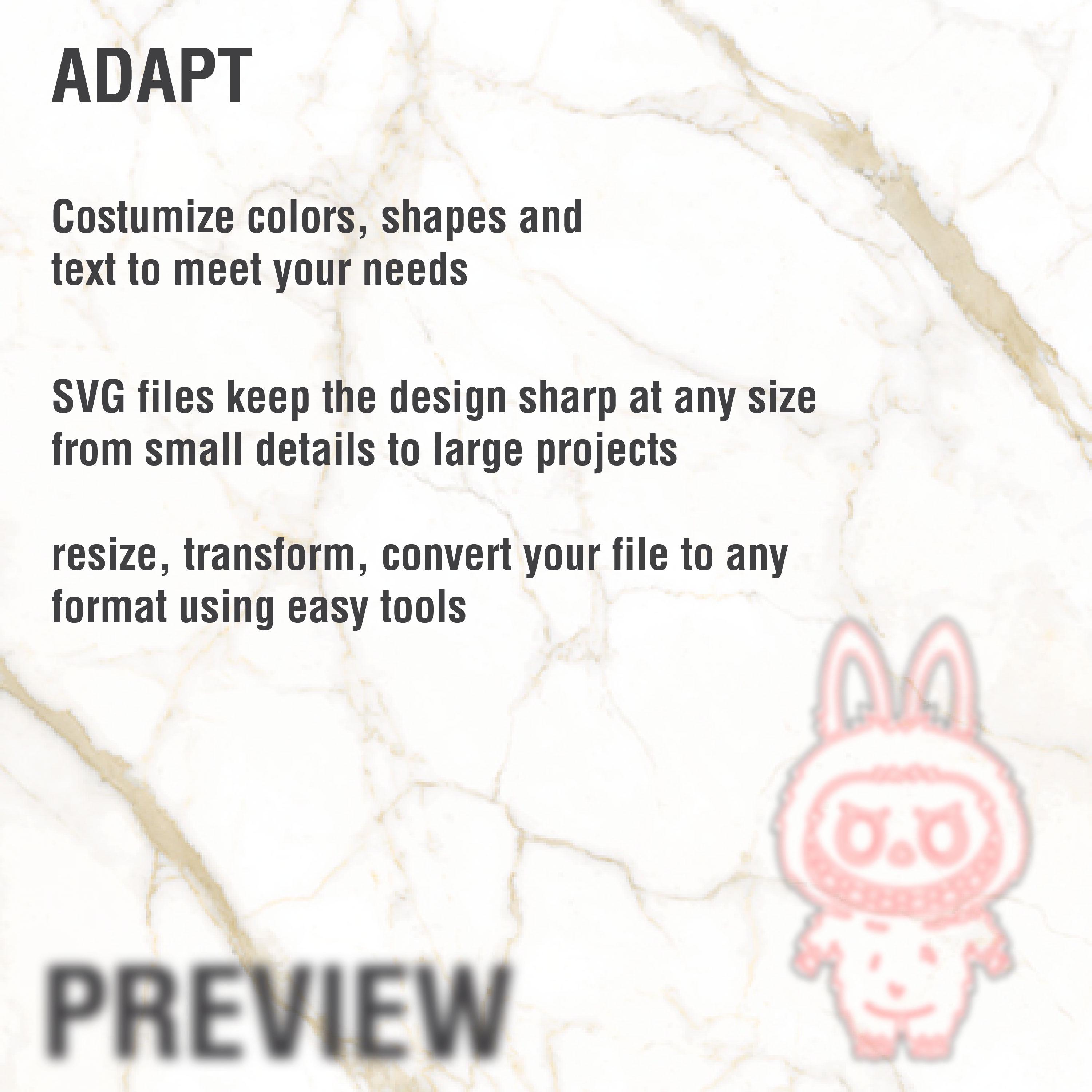 Minimalist Labubu Charm – Laser Cut File (SVG/DXF) – Cricut Glowforge ...