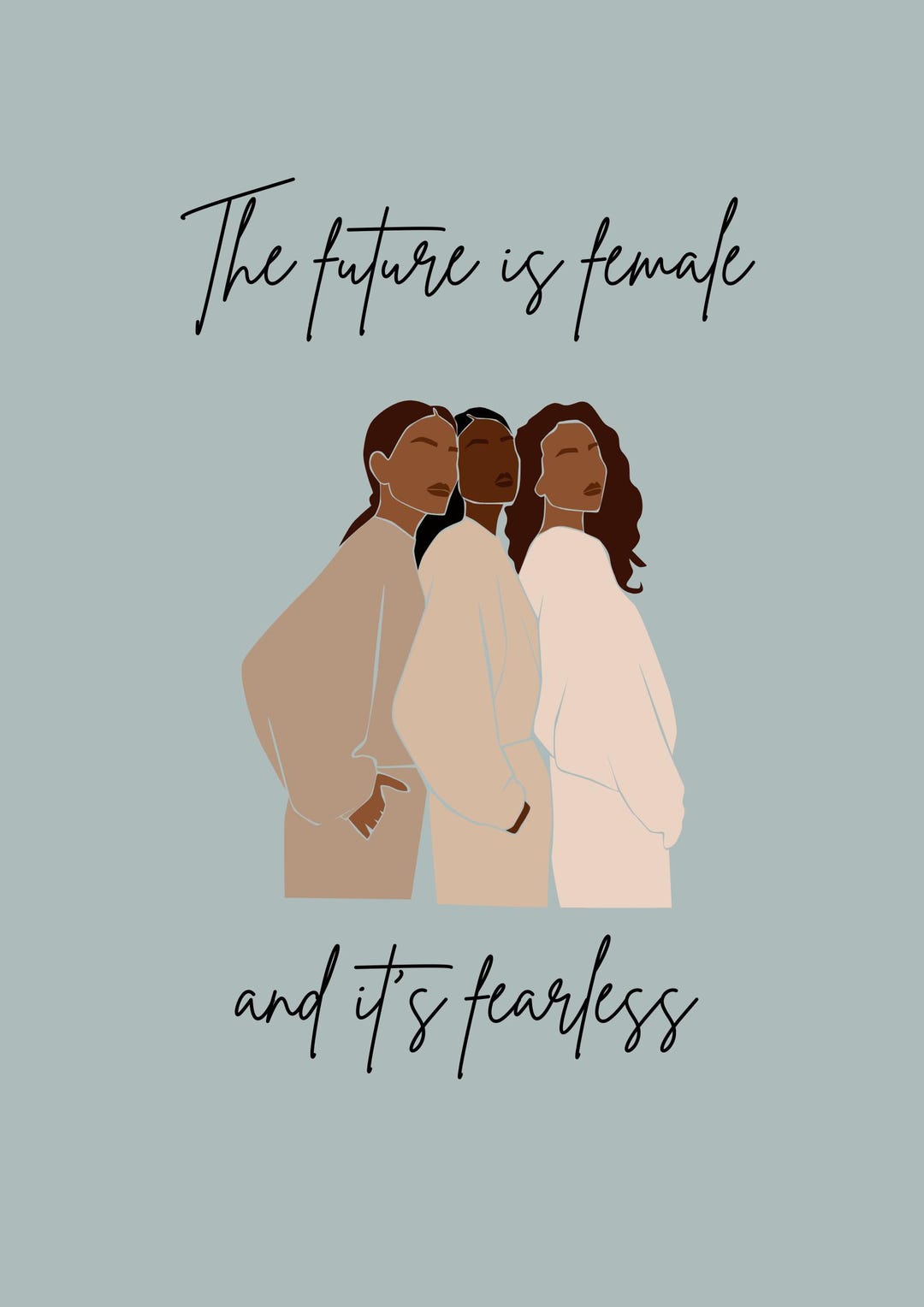 The Future is Female Poster | Empowering Feminine Wall Art for Modern ...