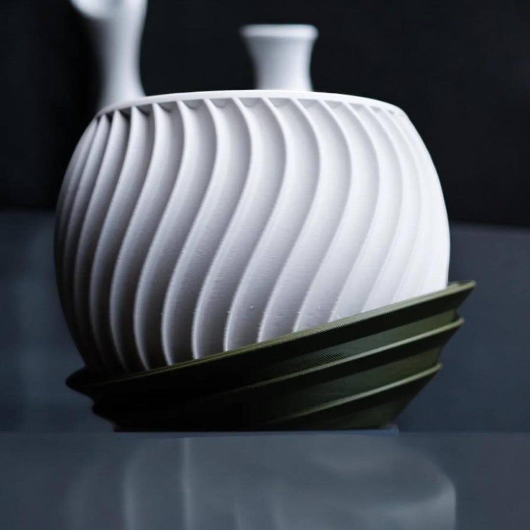 Sonar Planter: 3D Printed Spiral Plant Pot - Modern Decor - Etsy